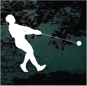 Hammer Throw Decals & Car Window Stickers | Decal Junky