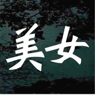 Chinese Vinyl Lettering Beauty Decals Custom Vinyl Stickers | Decal Junky