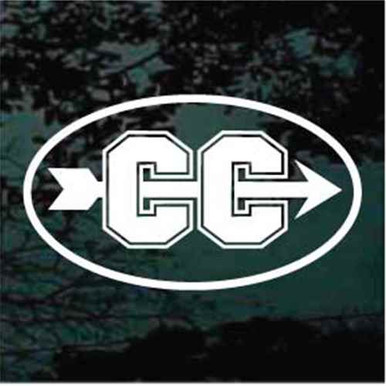 Cross Country Running Car Decals & Window Stickers | Decal Junky