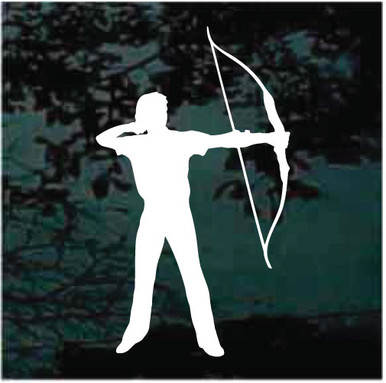 Archer Shooting Bow & Arrow Decals & Stickers | Decal Junky