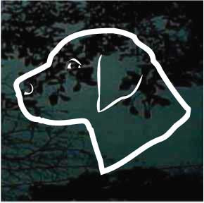 Labrador Retriever Head Outline Decals & Stickers | Decal Junky