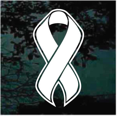 Solid Awareness Ribbon Decals & Car Window Stickers | Decal Junky