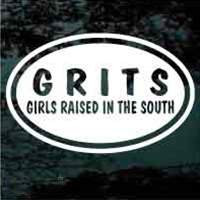 GRITS Girls Raised In The South Decals Stickers for Cars Trucks Windows
