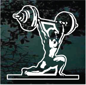 Weightlifting Competition Car Decals & Window Stickers | Decal Junky
