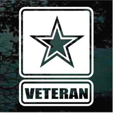 US Army Veteran Car Window Decals & Stickers | Decal Junky