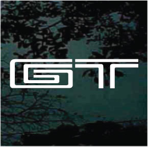 Outline Lettering GT Car Decals & Stickers | Decal Junky