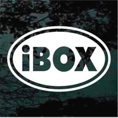 iBox Oval Boxing Car Decals & Window Stickers | Decal Junky