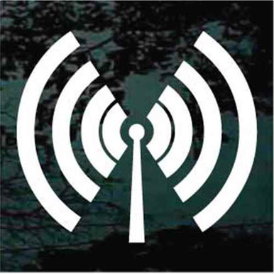 Wireless Signal Logo Decals & Window Stickers | Decal Junky