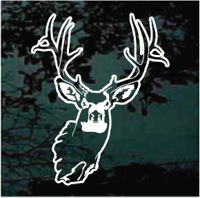 Custom Buck Head Decals Stickers for Cars Trucks Windows