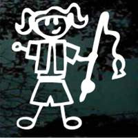 Stick Family Fishing Decal & Window Sticker