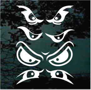 Scary Eyes Decals Car Window Stickers and Wall Decals