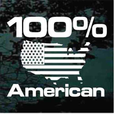 100% American United States Flag Decals Stickers