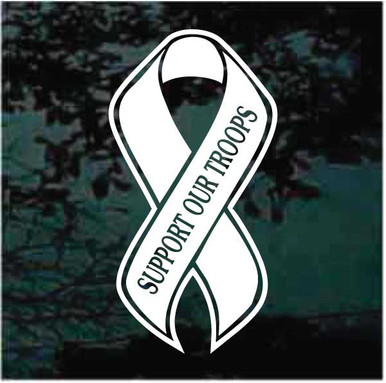 Support Our Troops Awareness Ribbon Decals & Stickers | Decal Junky