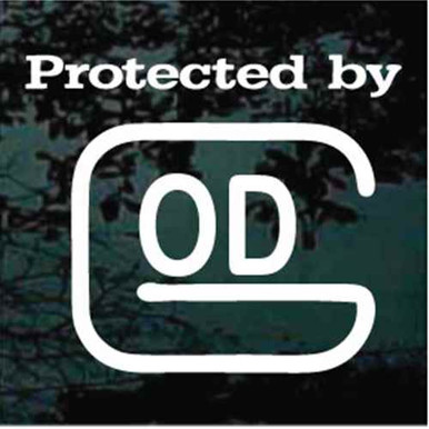 Protected By God Decals & Stickers for Cars, Trucks, and Windows
