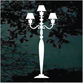 Decorative Pole Lamp Decals & Window Stickers | Decal Junky
