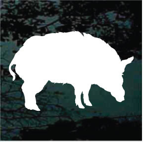 Wild Boar Hog Standing Car Decals & Stickers Customized | Decal Junky