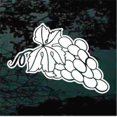 Grapes Cluster Decals & Custom Window Stickers - Decal Junky