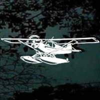 Piper Cub Airplane With Floats Decals & Stickers | Decal Junky