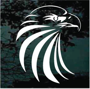 Decorative Eagle Head Car Decals & Window Stickers | Decal Junky
