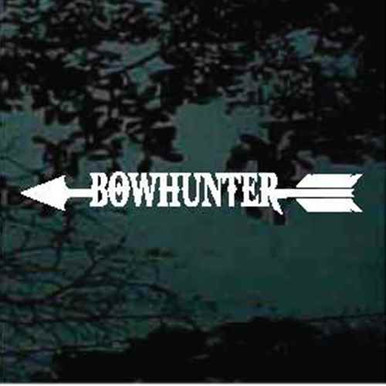 Bowhunting Bow Hunter Arrow Car Decals & Stickers | Decal Junky