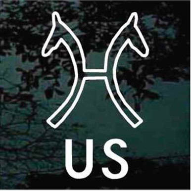 US Hanoverian Horse Breed Logo Car Window Decals | Decal Junky