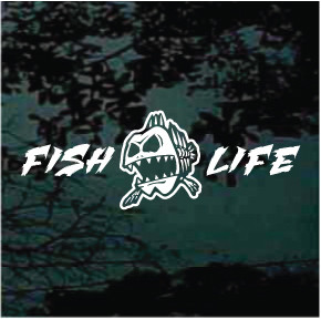 Fish Life Skeleton Fish Decals & Window Stickers