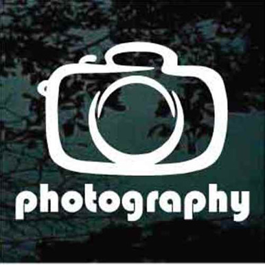 Camera Photography Logo Car Decals & Window Stickers | Decal Junky