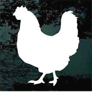 Solid Chicken Decals & Car Window Stickers | Decal Junky