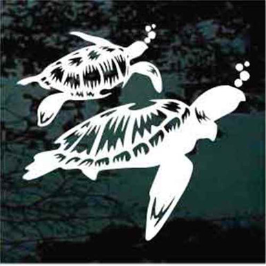 Beautiful Sea Turtles Car Decals & Window Stickers | Decal Junky