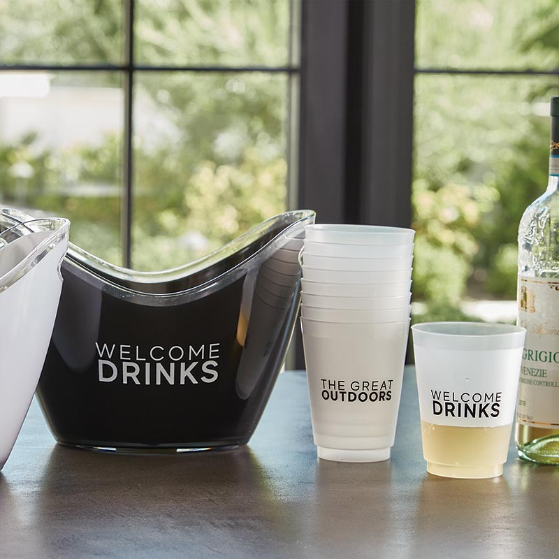 Acrylic Beverage Bucket - Welcome Drinks - [Wholesale]Santa Barbara ...