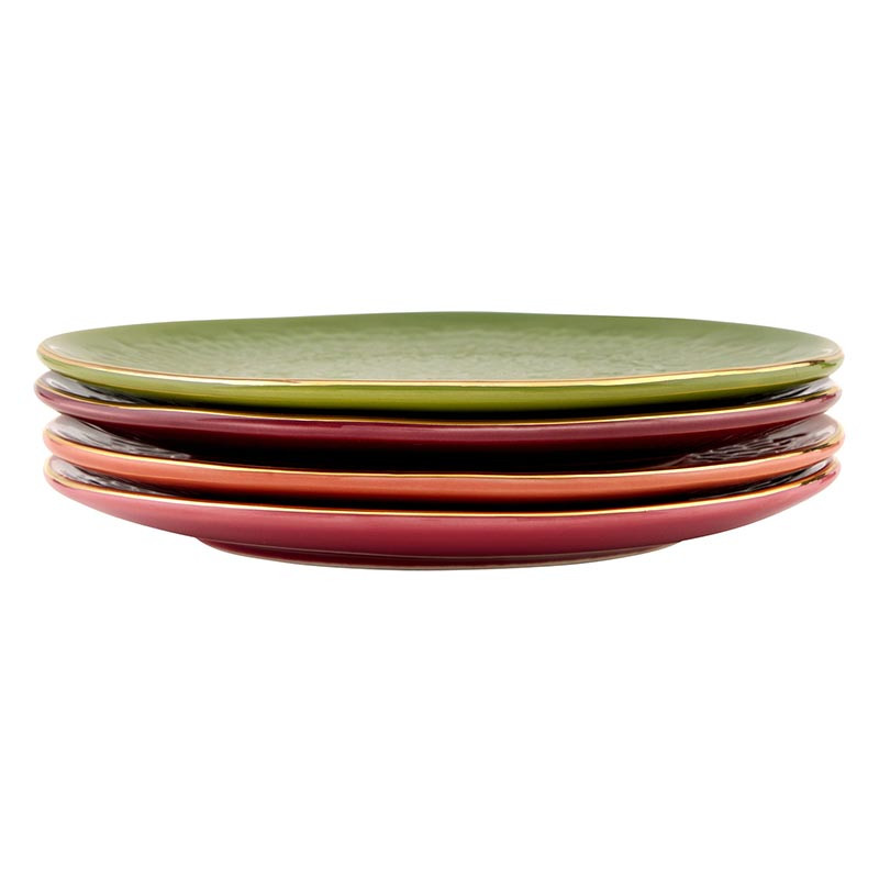 Moroccan Gold Rim Stamped Appetizer Plates - Set of 4 - [Wholesale ...