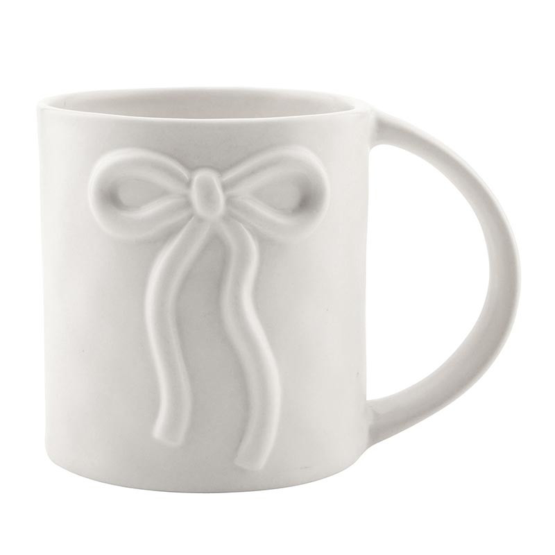 Wide Handle Bow Mug - Ivory - [Wholesale]Santa Barbara Design Studio
