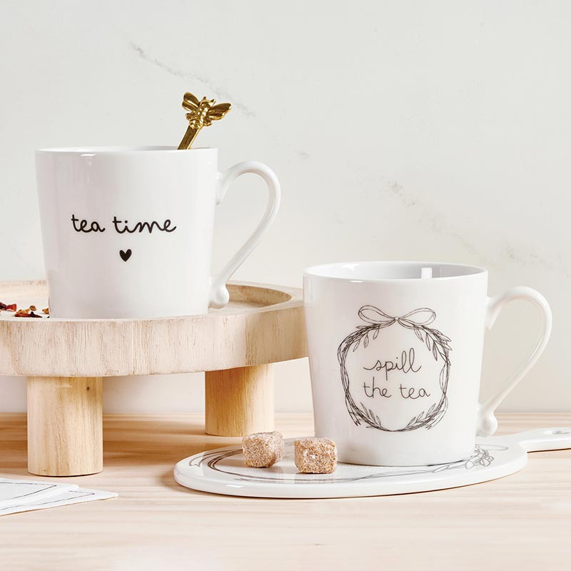 Ceramic Mugs - Tea Time - [Wholesale]Santa Barbara Design Studio