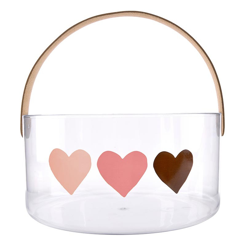 Acrylic Bucket - Hearts - [Wholesale]Santa Barbara Design Studio