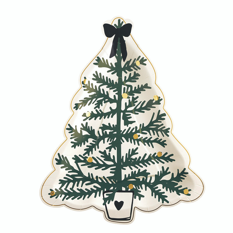 Die-Cut Tree Paper Plates - Topiary Tree - [Wholesale]Santa Barbara ...