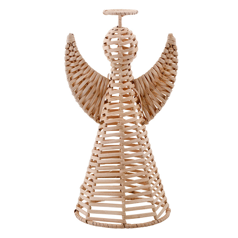 Wicker Angel - 13" H - [Wholesale]Santa Barbara Design Studio