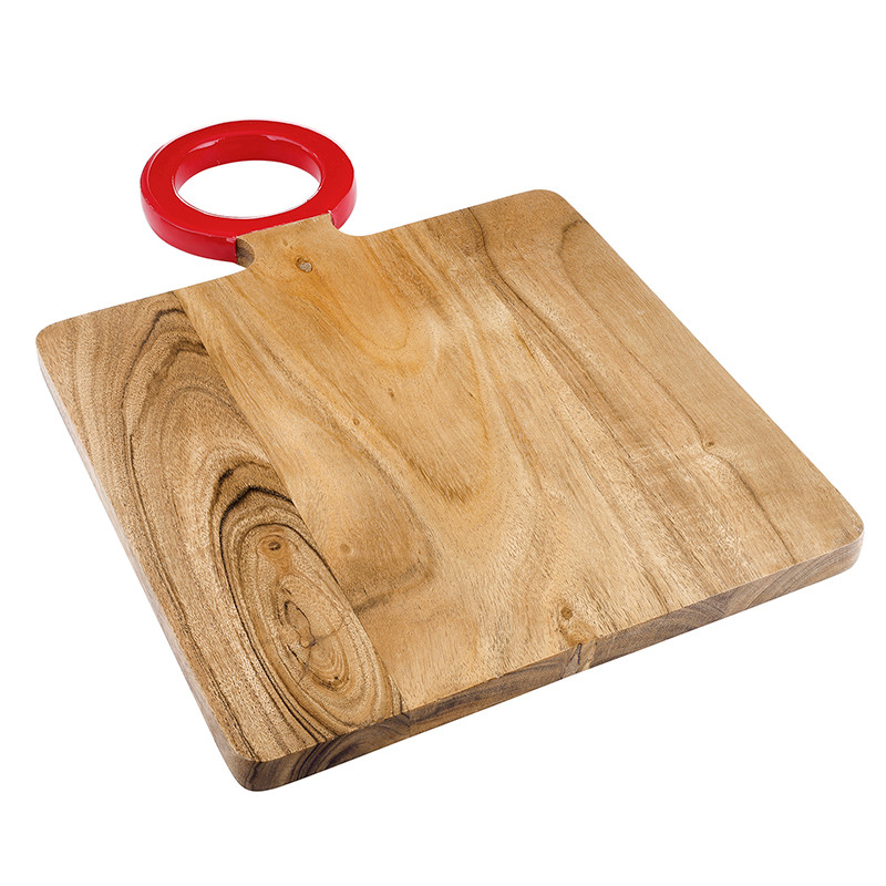 Wood Board with Enamel Handle - Small - Red - [Wholesale]Santa Barbara ...