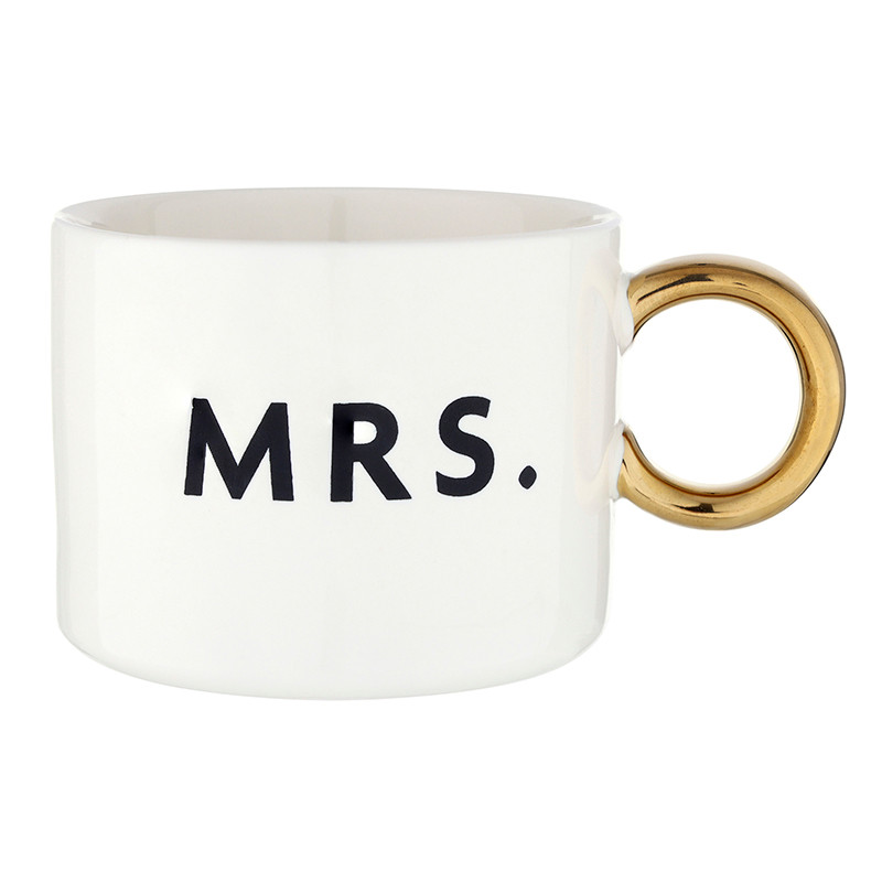 Ceramic Mug with Gold Handle - Mrs. - [Wholesale]Santa Barbara Design ...