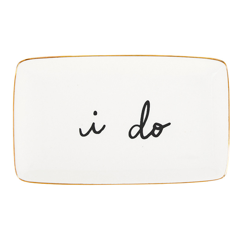 Ceramic Trinket Tray - I Do - [Wholesale]Santa Barbara Design Studio