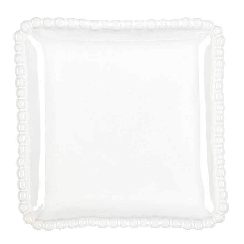 Ceramic Beaded Appetizer Plate 6" - Set of 4 - [Wholesale]Santa Barbara ...