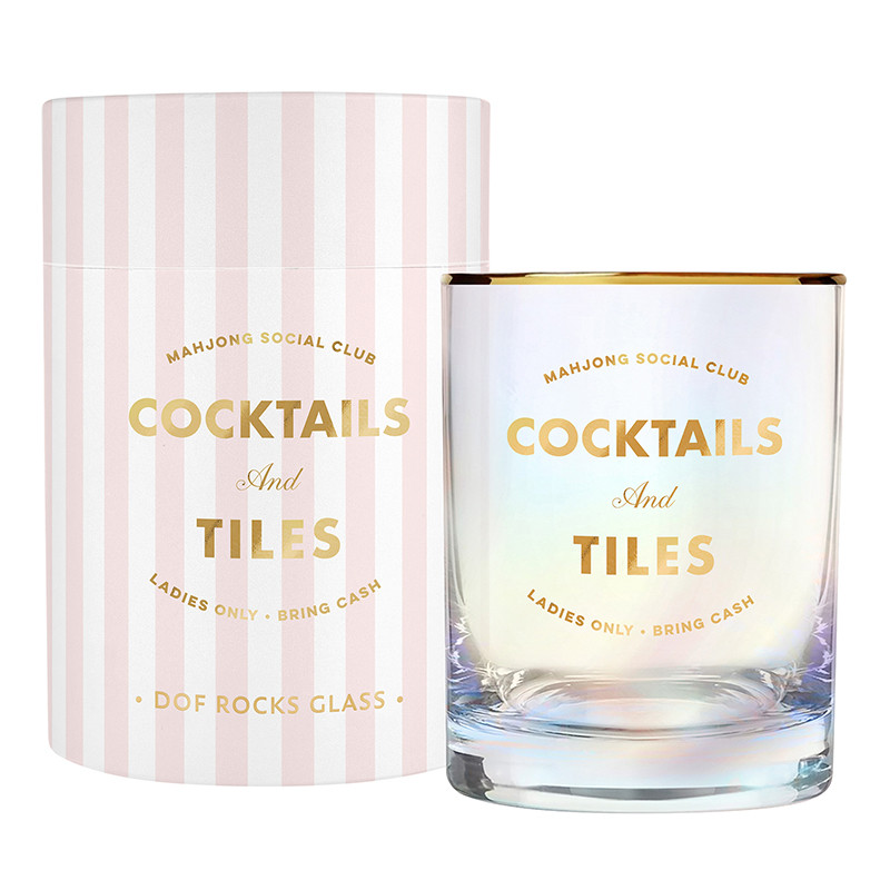 Gold Foil DOF Rocks Glass - Cocktails and Tiles - [Wholesale]Santa ...