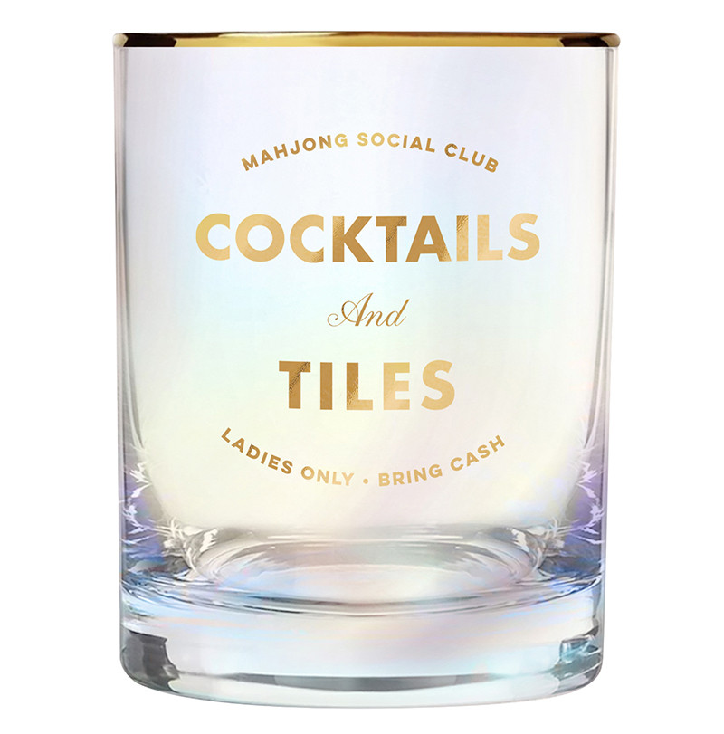 Gold Foil DOF Rocks Glass - Cocktails and Tiles - [Wholesale]Santa ...