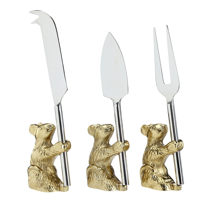Mice Cheese Knives - Set of 3 - [Wholesale]Santa Barbara Design Studio