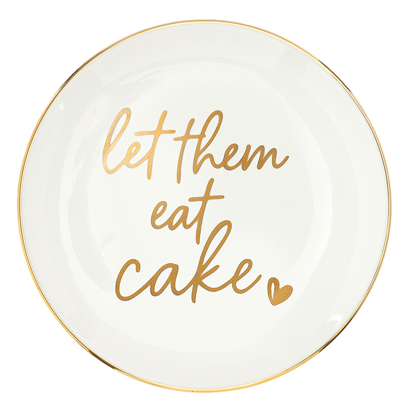 Ceramic Dessert Plates - Let Them Eat Cake - Set of 4 - [Wholesale ...