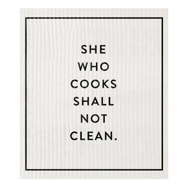 Organic Dish Cloth - Shall Not Clean - [Wholesale]Santa Barbara Design ...