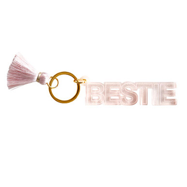 Acrylic Keychain - Bestie - [Wholesale]Santa Barbara Design Studio