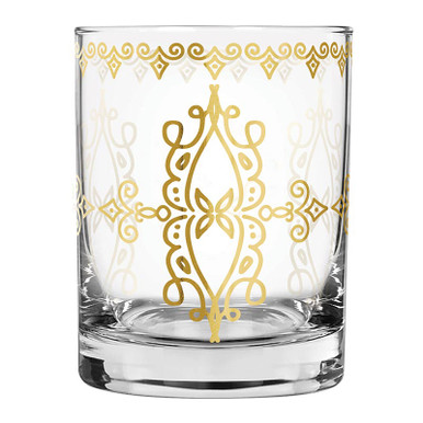 DOF Rocks Glass - Clear with Gold Foil - [Wholesale]Santa Barbara ...