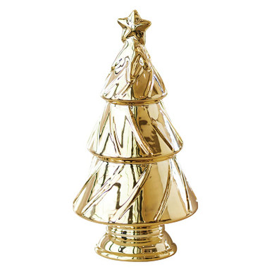 Gold Ceramic Christmas Tree - [Wholesale]Santa Barbara Design Studio