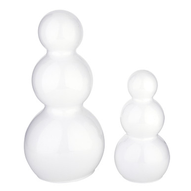 Glass Snowmen - Small + Medium Set - [Wholesale]Santa Barbara Design Studio