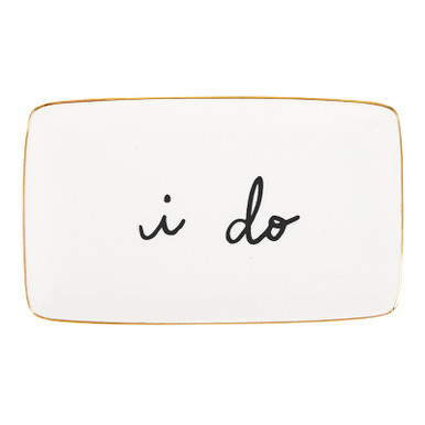 Ceramic Trinket Tray - I Do - [Wholesale]Santa Barbara Design Studio
